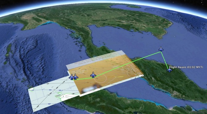 MH370: Updated route, final radar plot (Updated) | Ogle Earth